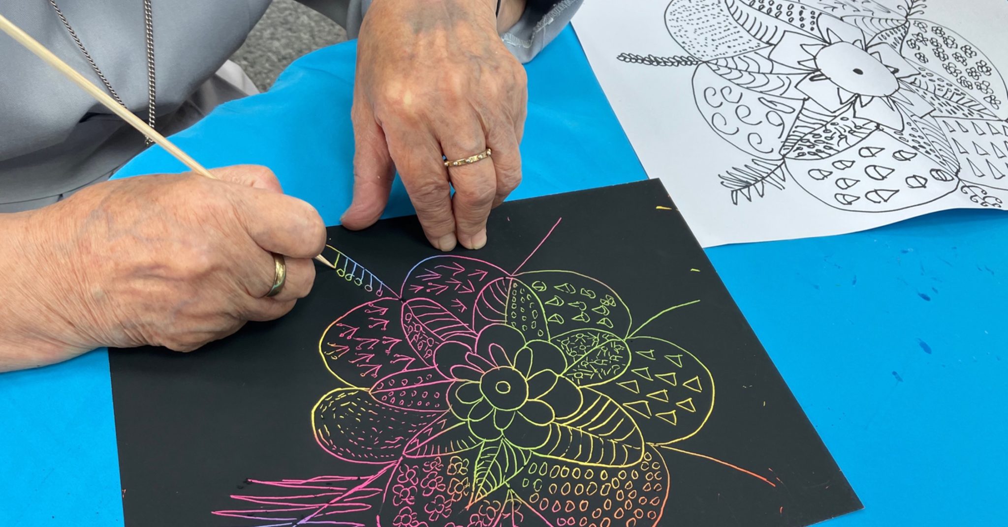 禪繞刮畫 * 017 Cafe' 與你一起咖啡館